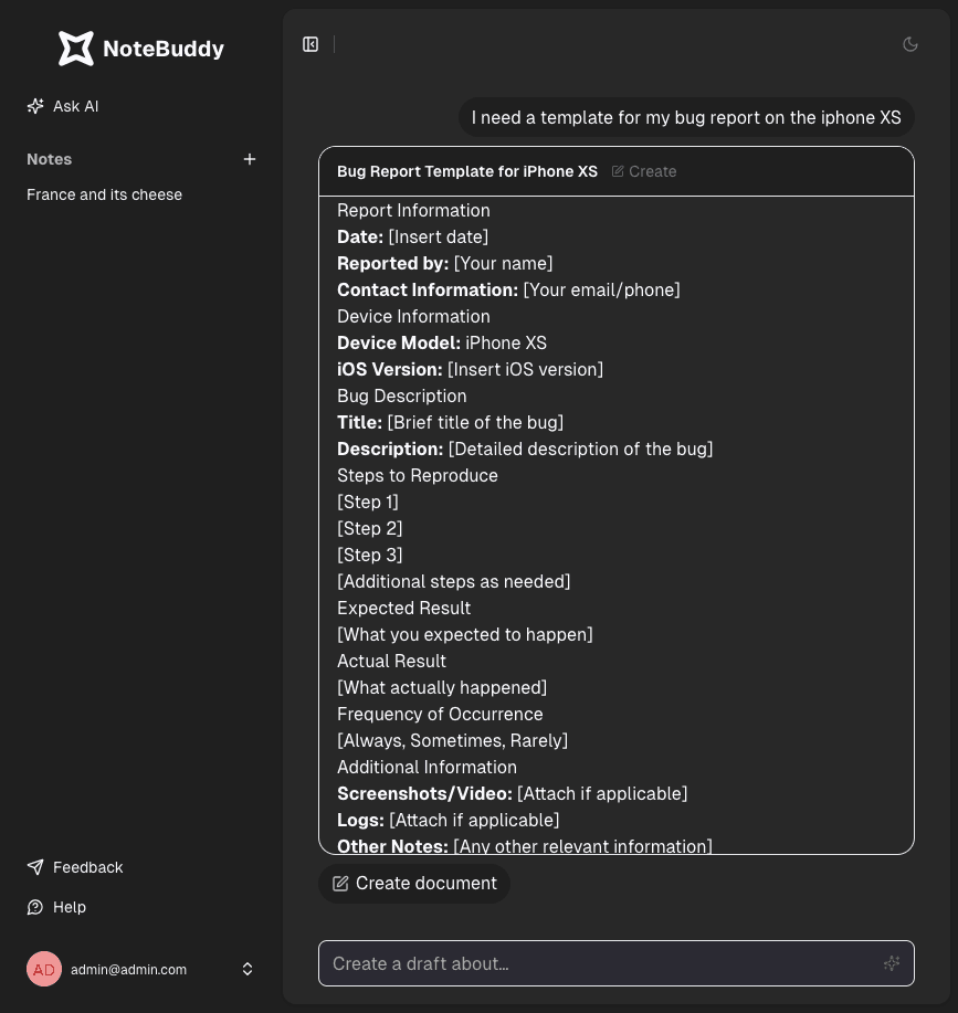 NoteBuddy | AI Note Taking App