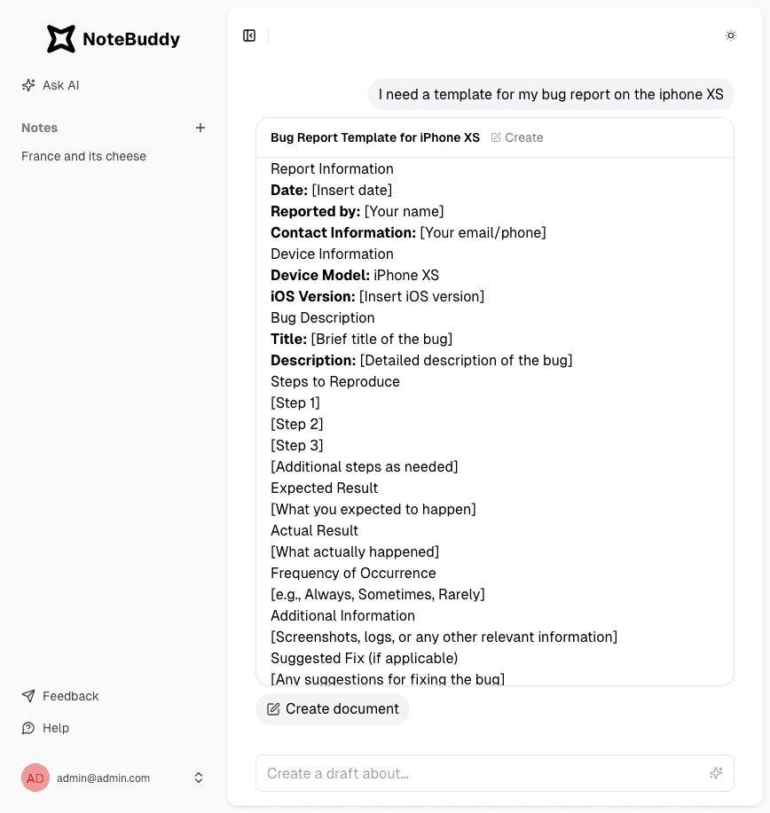 NoteBuddy | AI Note Taking App